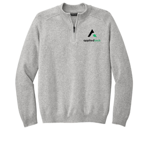 AppliedTech - MercerMettle - Men's Quarter-Zip Sweater Grey – Merchloop
