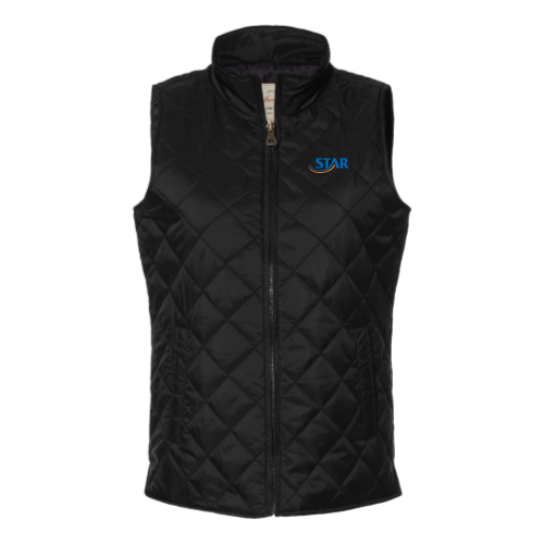 StarAutismSupport- Women's Vintage Diamond Quilted Vest – Merchloop