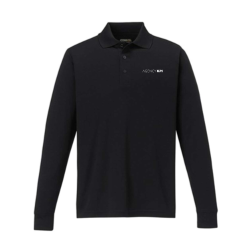 AgencyKPI - Men's Pinnacle Performance Long-Sleeve Pique Polo – Merchloop