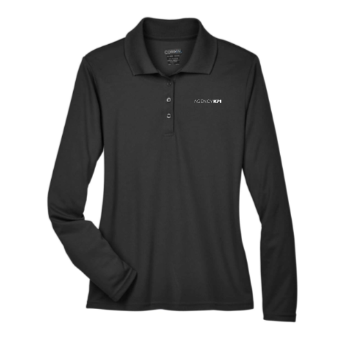 AgencyKPI - Women's Pinnacle Performance Long Sleeve Pique Polo – Merchloop