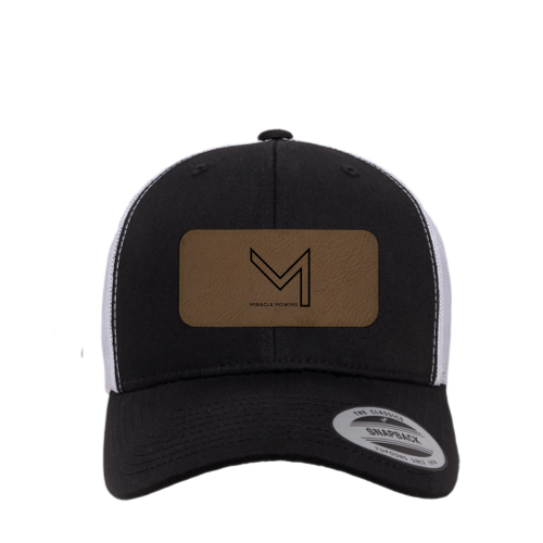 MiracleMowing Leather Patch Adult Retro Trucker Cap – Merchloop